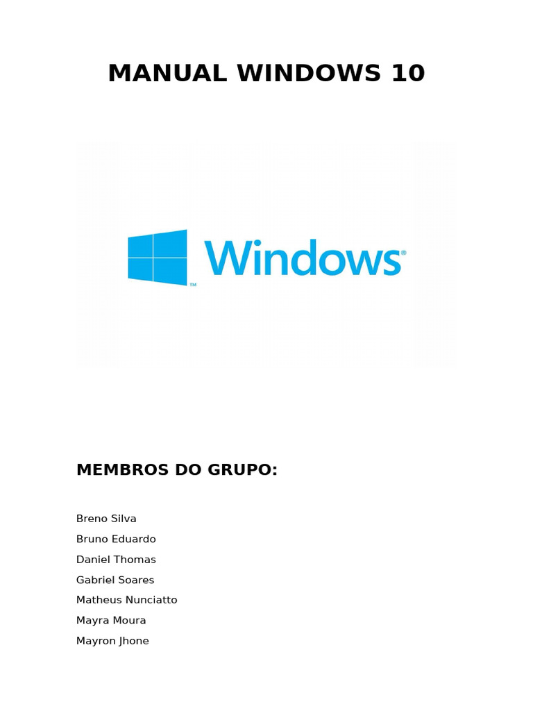Guia Completo para Instalação do Windows 10 | PDF | Windows 10 ...