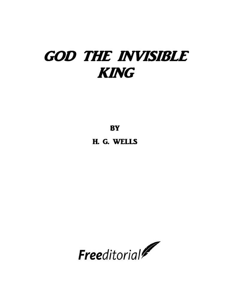 god-the-invisible-king | PDF | Trinity | God