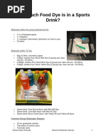 Gatorade Lab | PDF | Molar Concentration | Analytical Chemistry