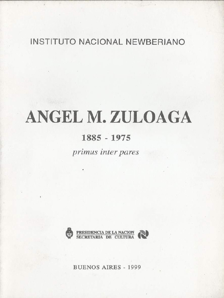 Angel Maria Zuloaga 1885 1975 | PDF