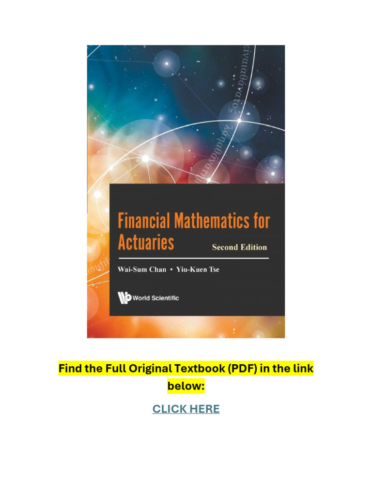 Financial Mathematics For Actuaries 2nd Edition PDF | PDF | Bond ...