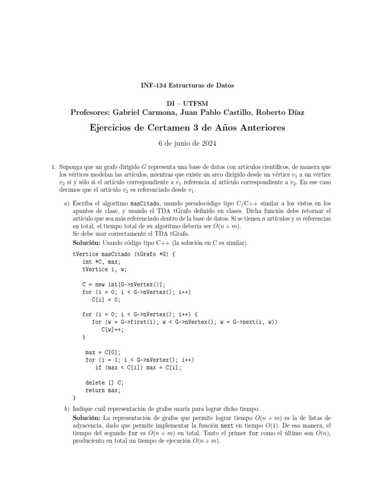 Guía C3 | PDF | Algoritmos | C