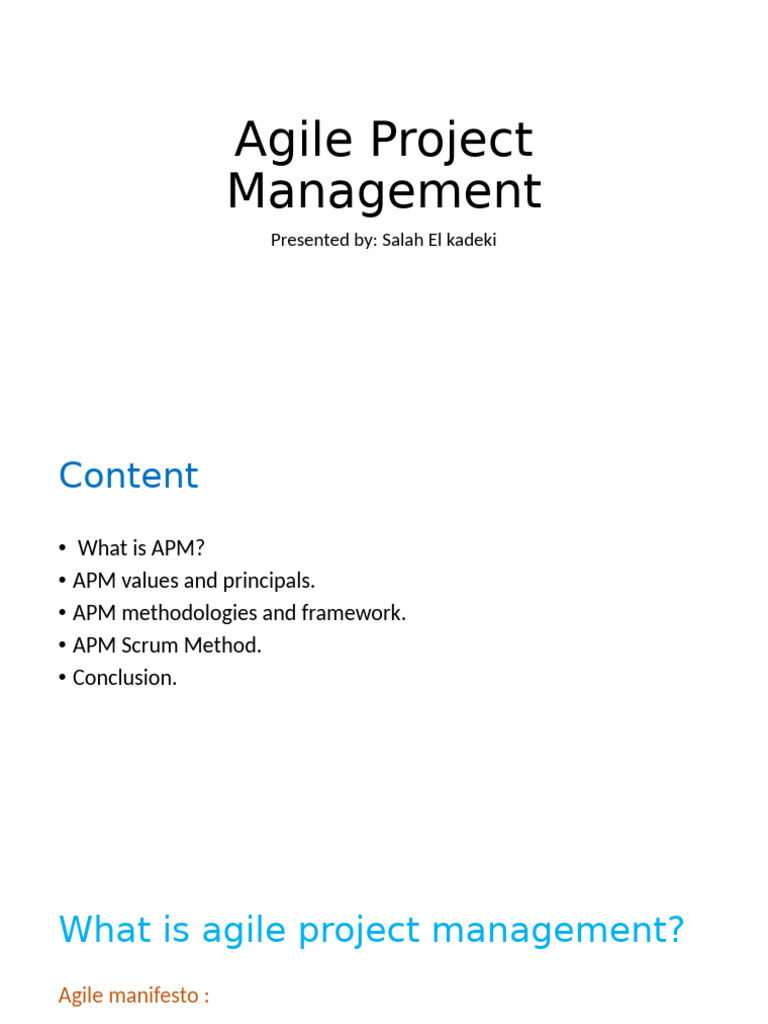 Agile Project Management | PDF | Agile Software Development | Scrum (Software Development)