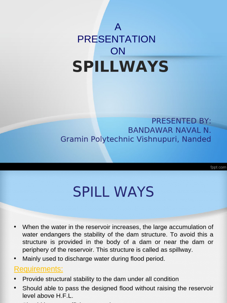 Spillway 140901101155 Phpapp02 | PDF | Spillway | Hydrology