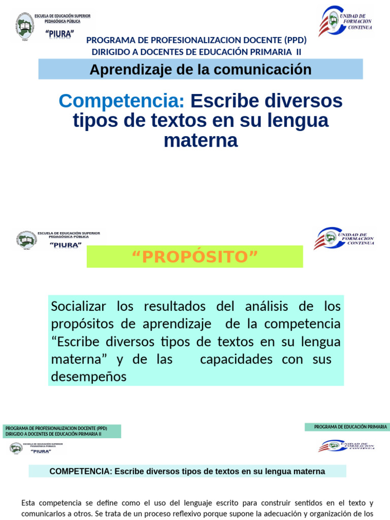 Competencia 3 Escribe Diversos Tipos de Textos | PDF | Educación ...
