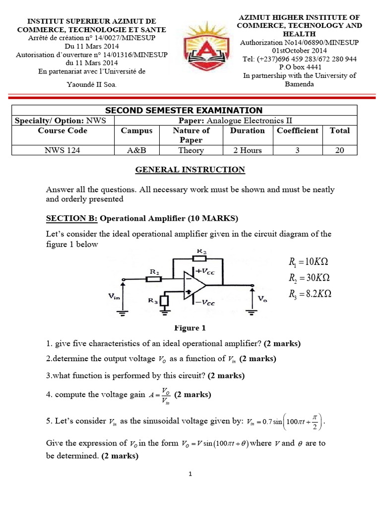 Analogue Electronics II ( NWS ) | PDF | Transistor | Field Effect Transistor