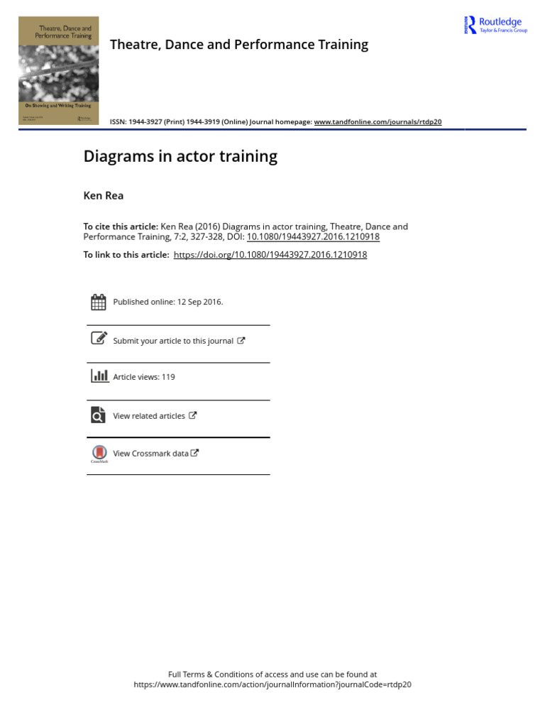 Diagrams in Actor Training | PDF