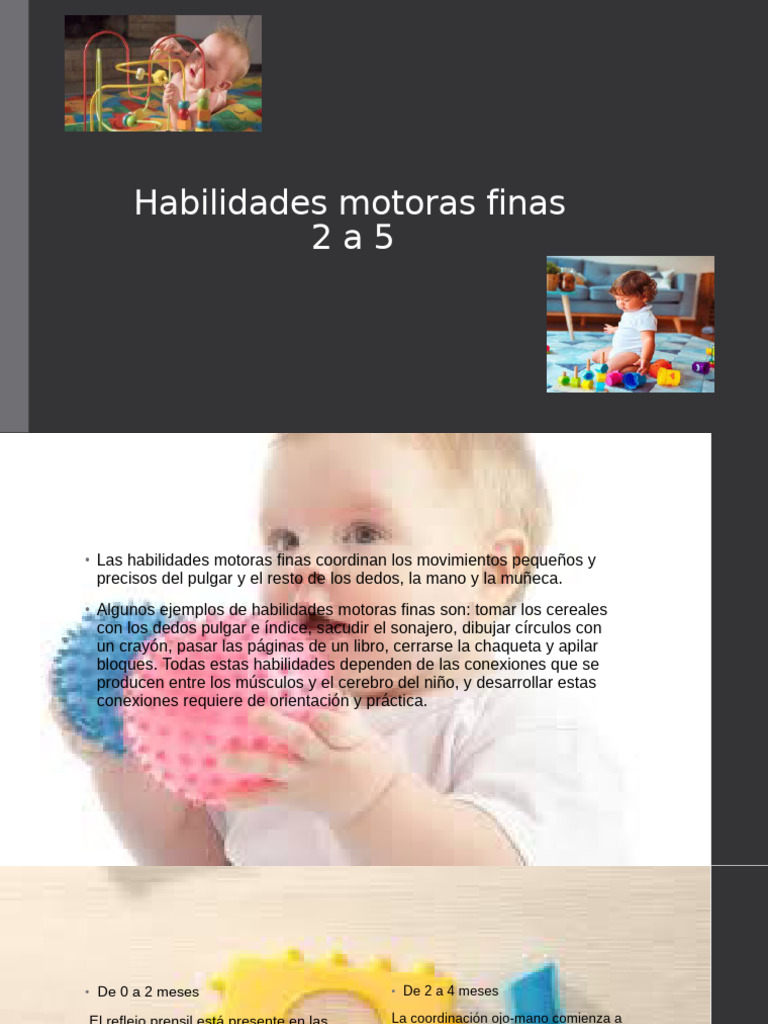 Habilidades Motoras Finas | PDF