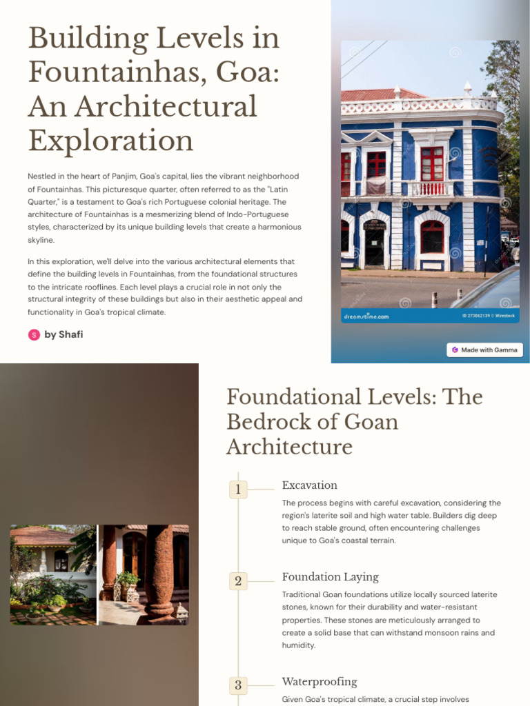 Goan Architectural Levels in Fountainhas | PDF | Window | Roof