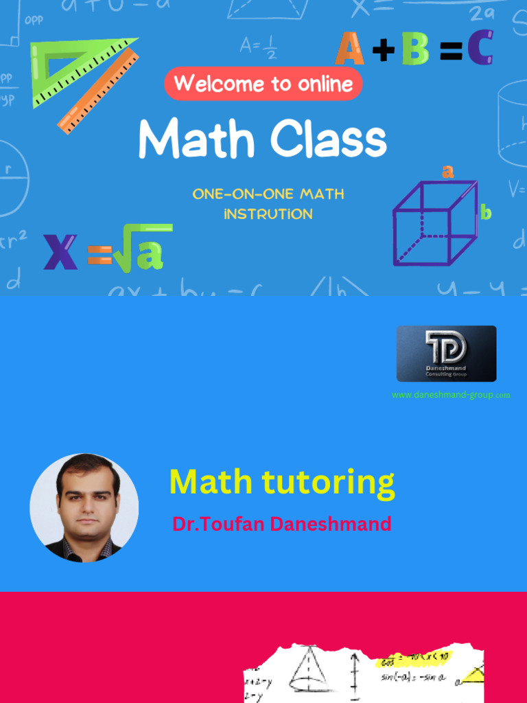 Online Math Tutoring by Dr. Daneshmand | PDF