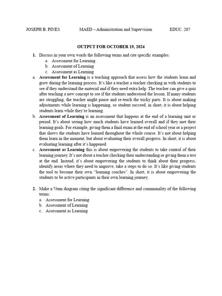 Pines, Joseph B., MAEd | PDF | Educational Assessment | Teachers