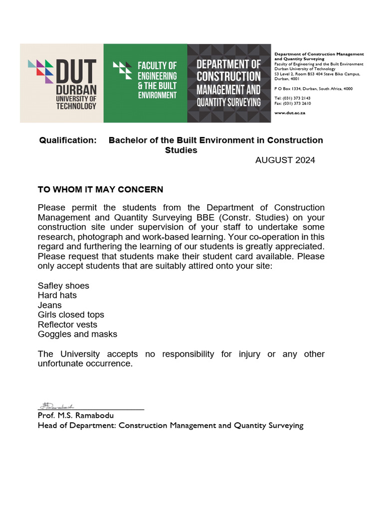 CNST Site Letter | PDF