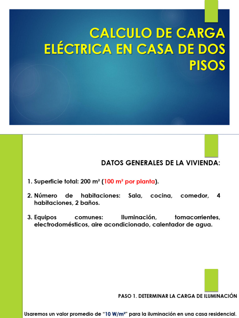 Calculo de Carga Electrica | PDF | Corriente eléctrica | Ingeniería de Edificación