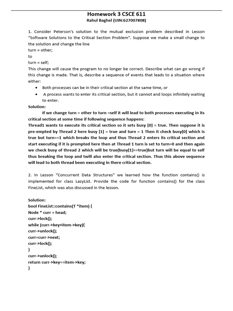 hw3 RahulBaghel UIN627007808 PDF | PDF | Computer Architecture | Computer Programming