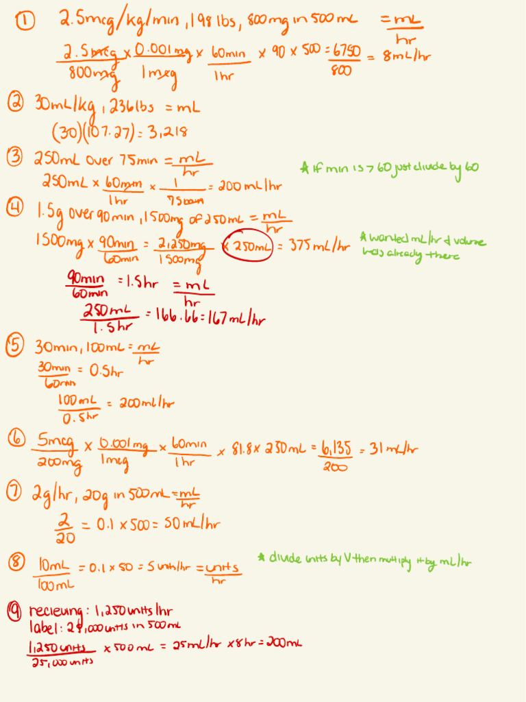 Dosage Calculations | PDF | Dose (Biochemistry) | Chemistry