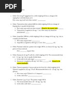 Pediatric Practice Math Problems Answer Key | PDF | Dose (Biochemistry ...