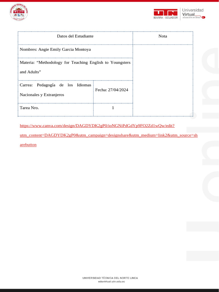 Formato Tareas | PDF