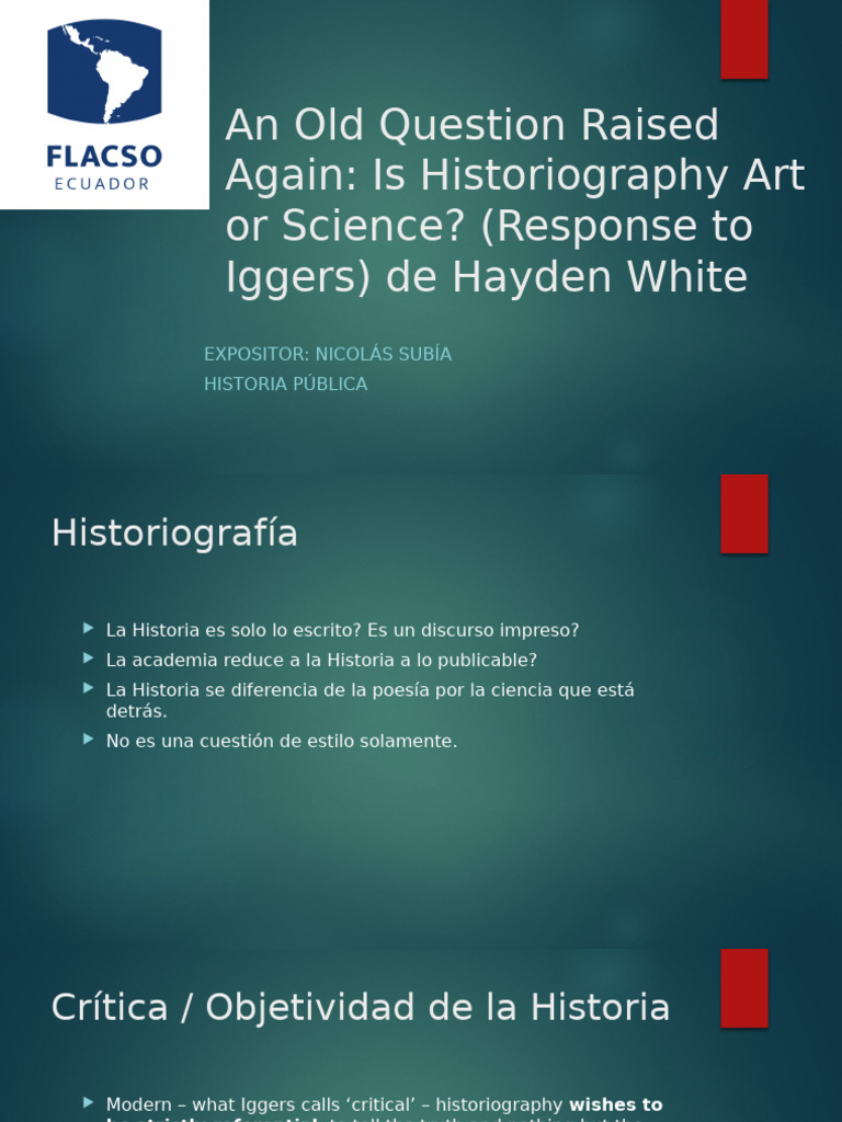 Historiography: Art vs. Science Debate | PDF | Rationality | Logical ...