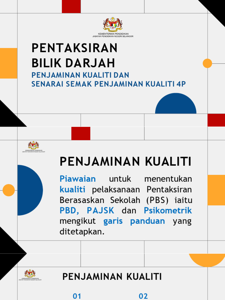 PBD Dan PENJAMINAN KUALITI 4P | PDF