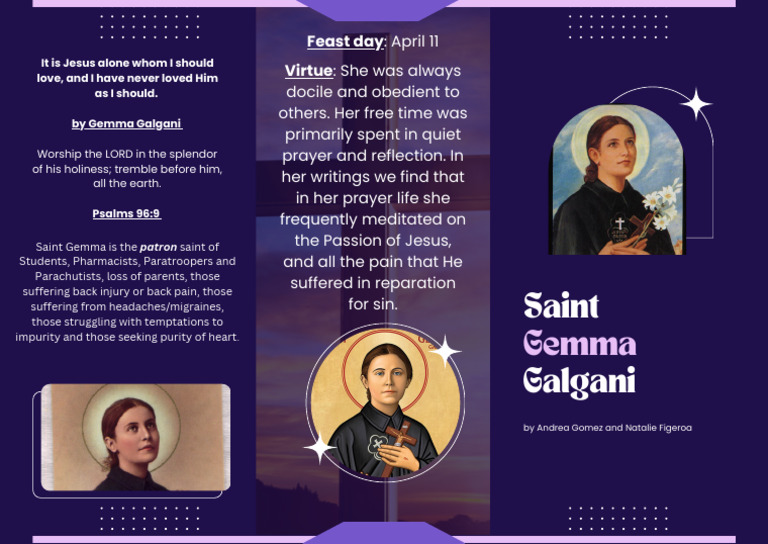 Saint Gemma Galgani | PDF
