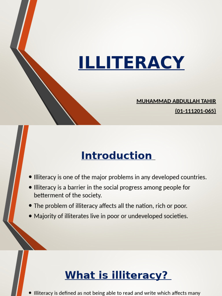 Illiteracy and Literacy Rates in Pakistan | PDF | Literacy | Pakistan