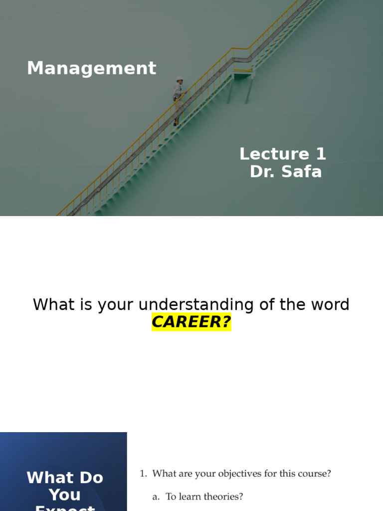 Lecture 1 CEM Intro To Career | PDF | Social Psychology | Behavioural Sciences