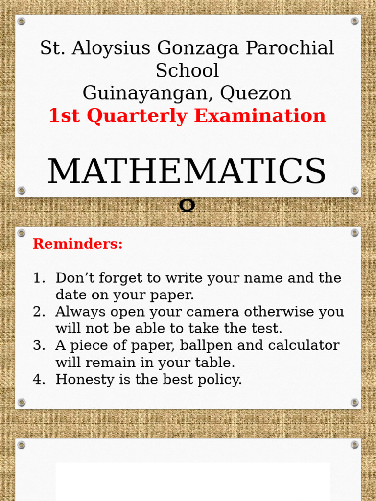 Math 8 Qe | PDF | Elementary Mathematics | Arithmetic