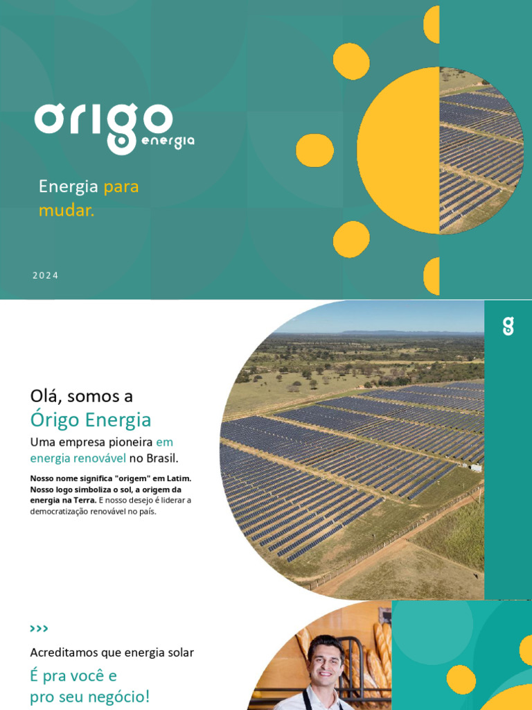 INSTITUCIONAL Órigo Energia | PDF | Energia solar | Fotovoltaica
