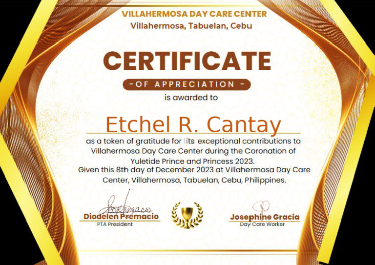 Certificate Brgy | PDF