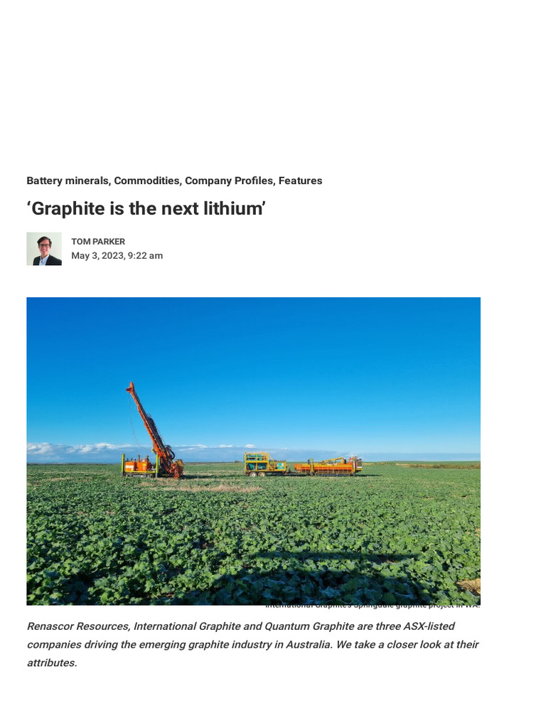 Graphite next lithium | PDF | Graphite | Lithium Ion Battery