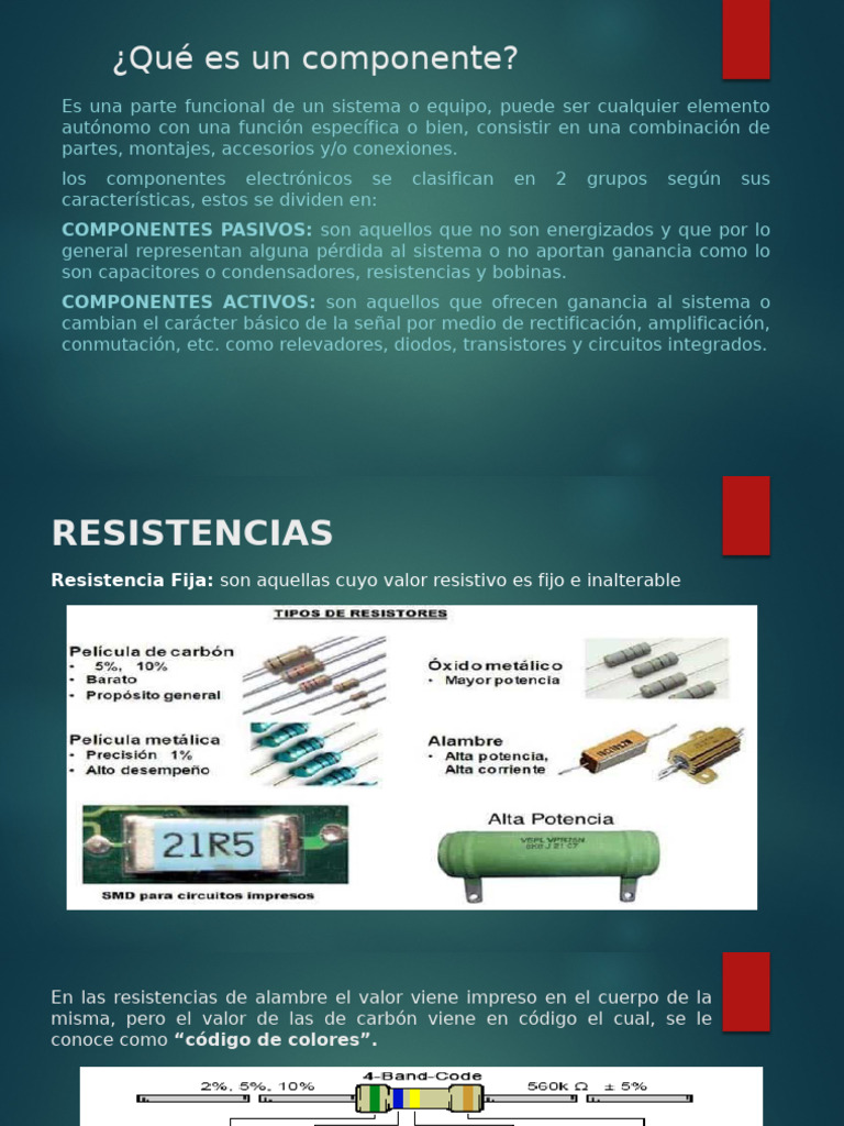 Componentes Electrónicos | PDF | Semiconductores | Transistor