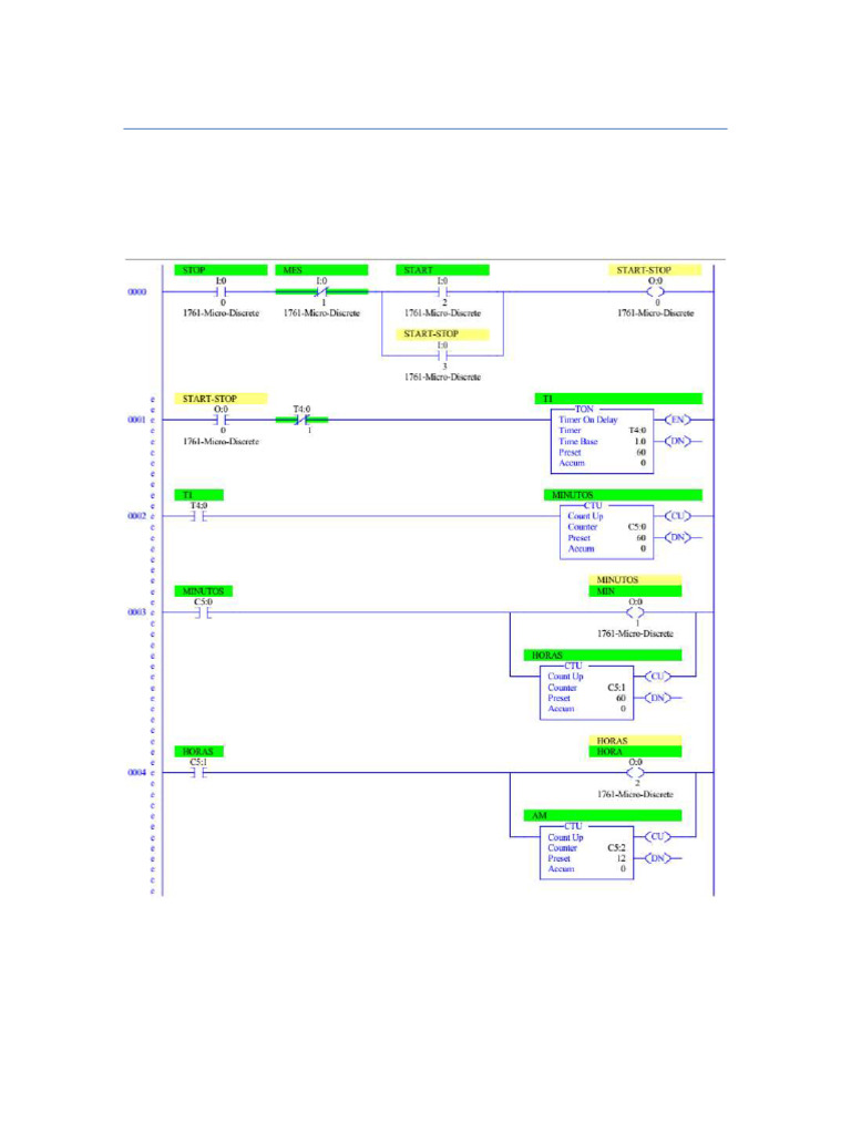Explicacion Reloj 12 Horas RSLogix | PDF | Computadoras