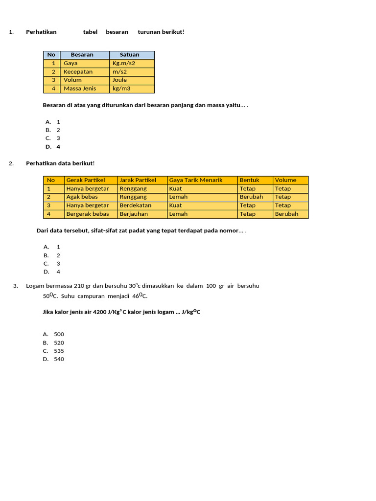 Soal Tryout 3 Ipa (JPG) | PDF | Sains & Matematika