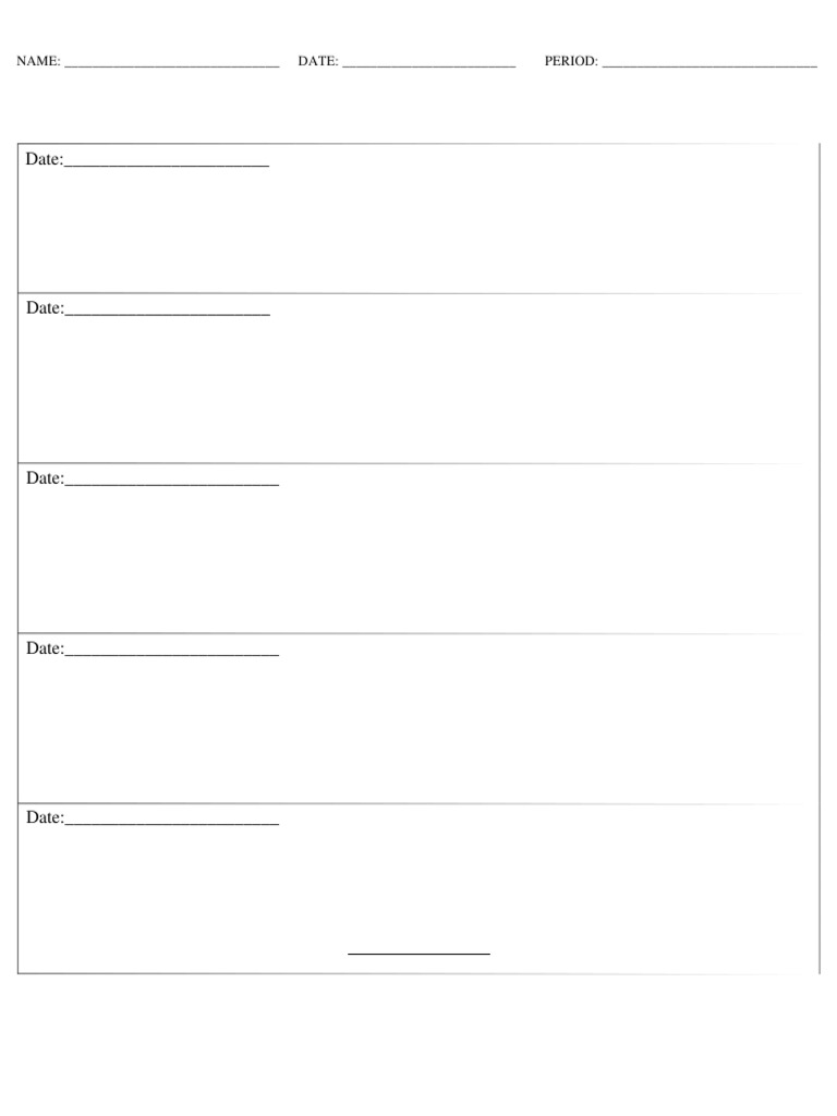Weekly Warm-Up Sheet | PDF