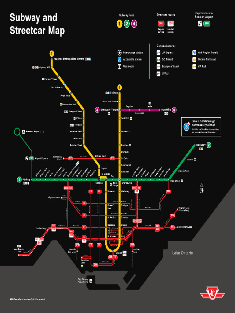 TTC SubwayStreetcarMap 2021-11 | PDF | Rail Transport | Transport ...