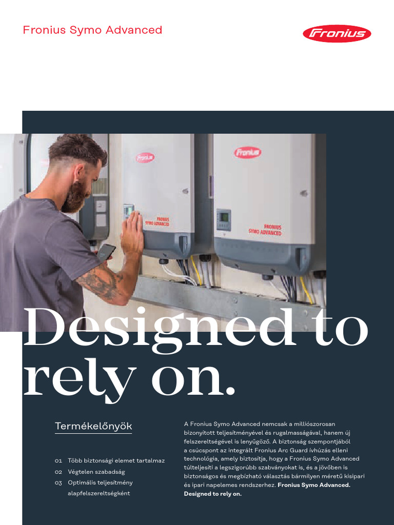 SE DS Fronius Symo Advanced HU | PDF