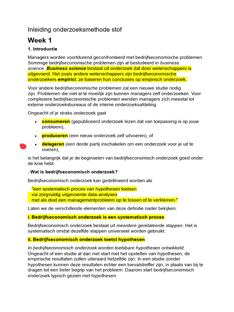 Kopie Van Samenvatting Onderzoeksmethode | PDF