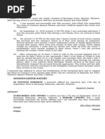 Affidavit of Authenticity of Document | PDF | Affidavit | Legal Procedure