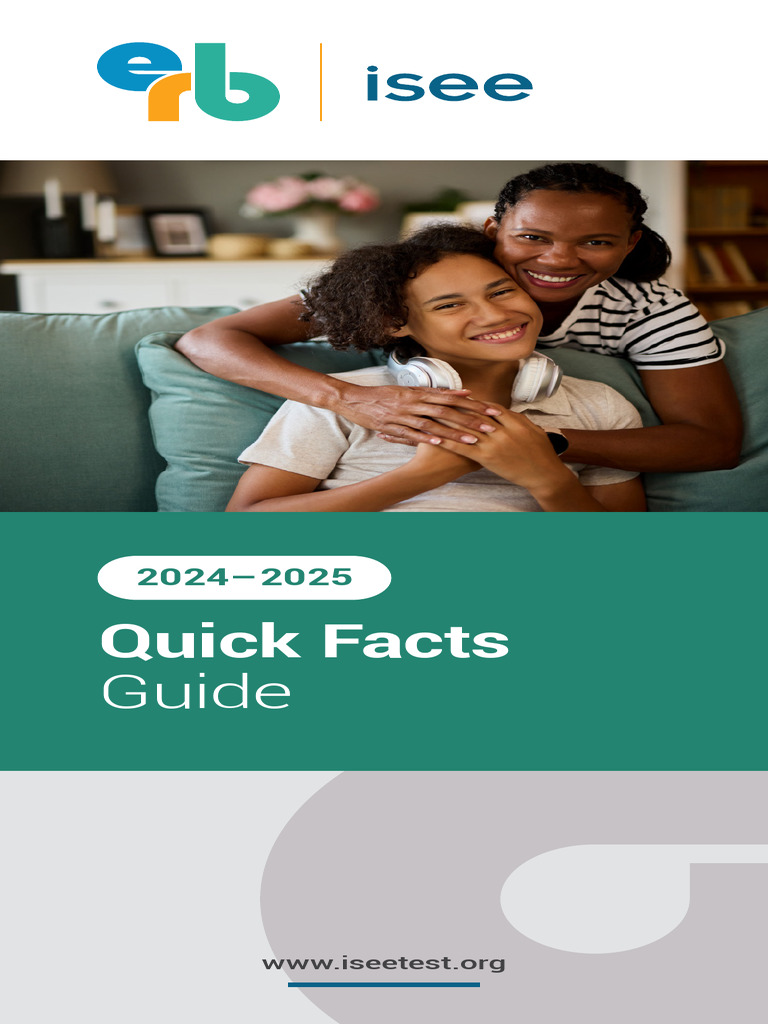 ERB ISEE QuickFacts WEB | PDF | Multiple Choice