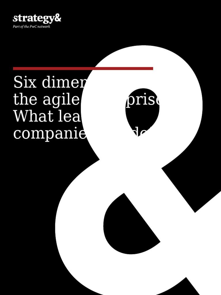 Six Dimensions of The Agile Enterprise | PDF | Agile Software ...