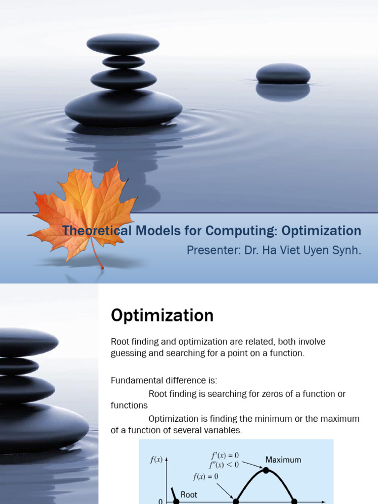 US_TMC_05_Optimization 2022 | PDF | Mathematical Optimization | Gradient