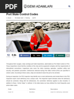 Action Codes of The PSC Inspection | PDF | Business | Law