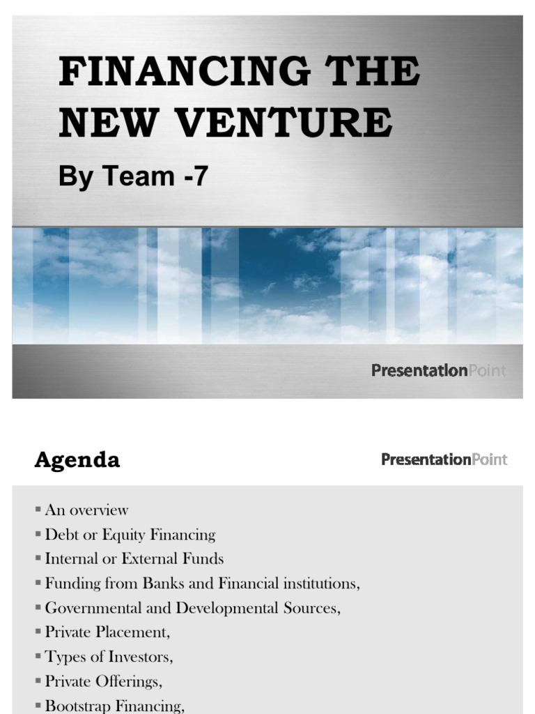 Financing The New Venture | PDF | Venture Capital | Corporate Finance