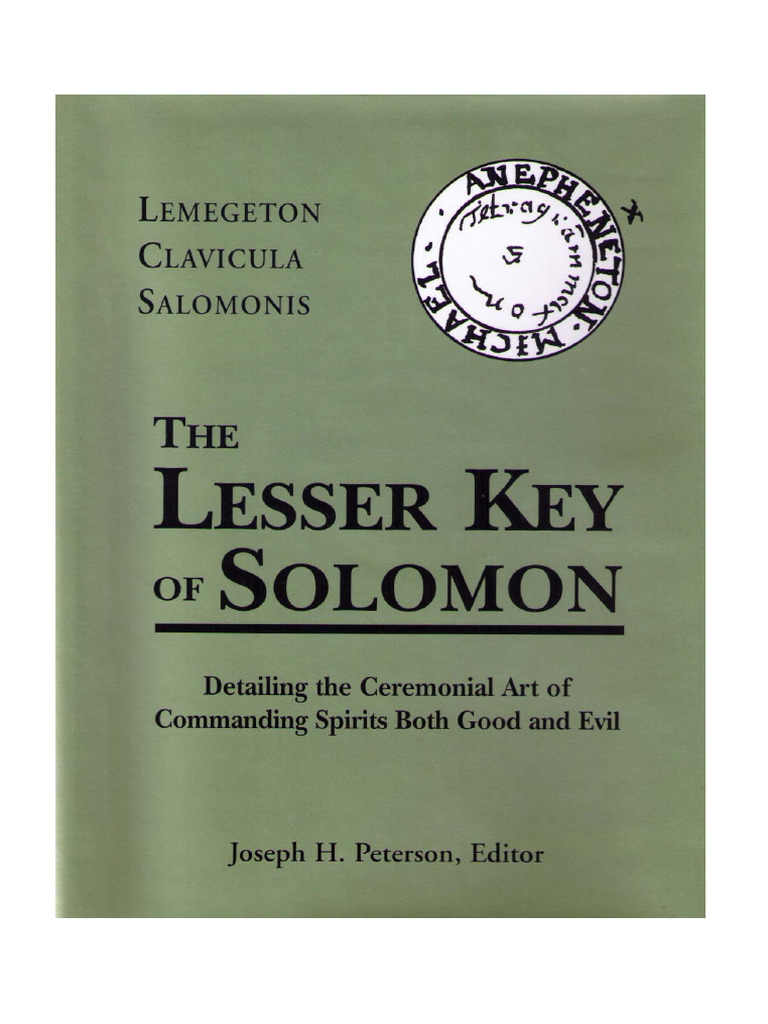 Peterson - Joseph - H - The - Lesser - Key - of - Solomon PT | PDF ...