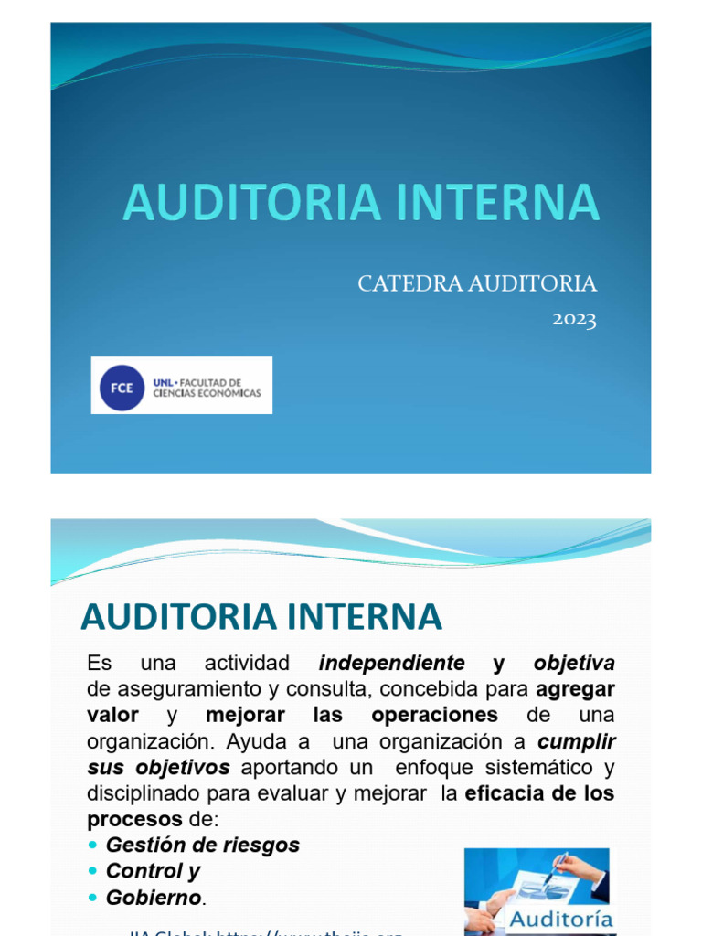 Auditoria Interna | PDF | Auditoría | Planificación