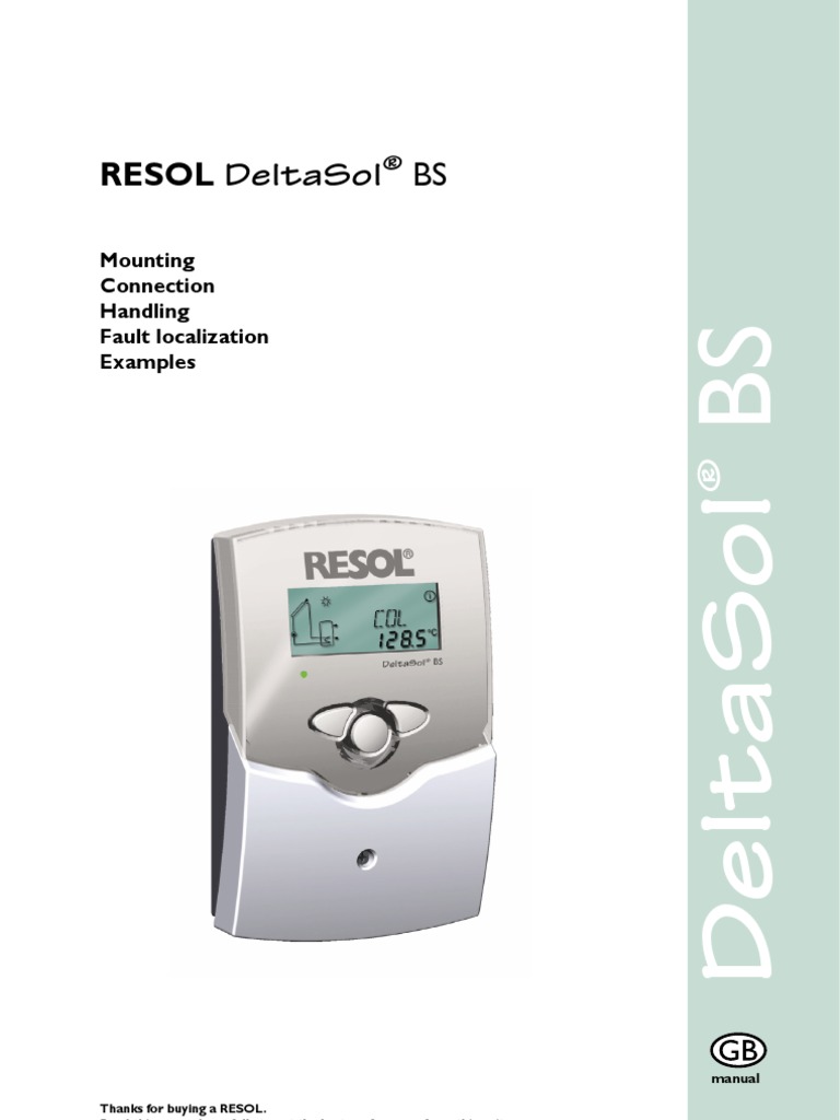 DeltaSol BS | PDF | Vacuum Tube | Power Supply