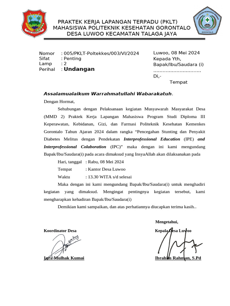 Undangan MMD 2 Masyarakat | PDF