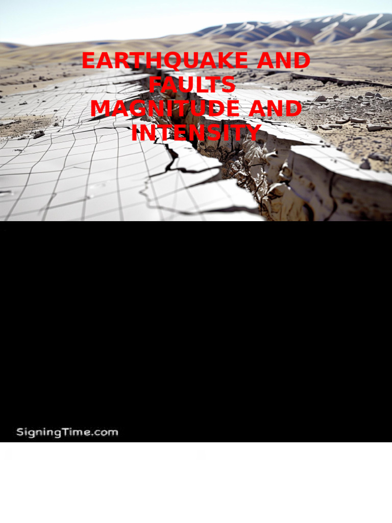 Earthquake and Faults | PDF