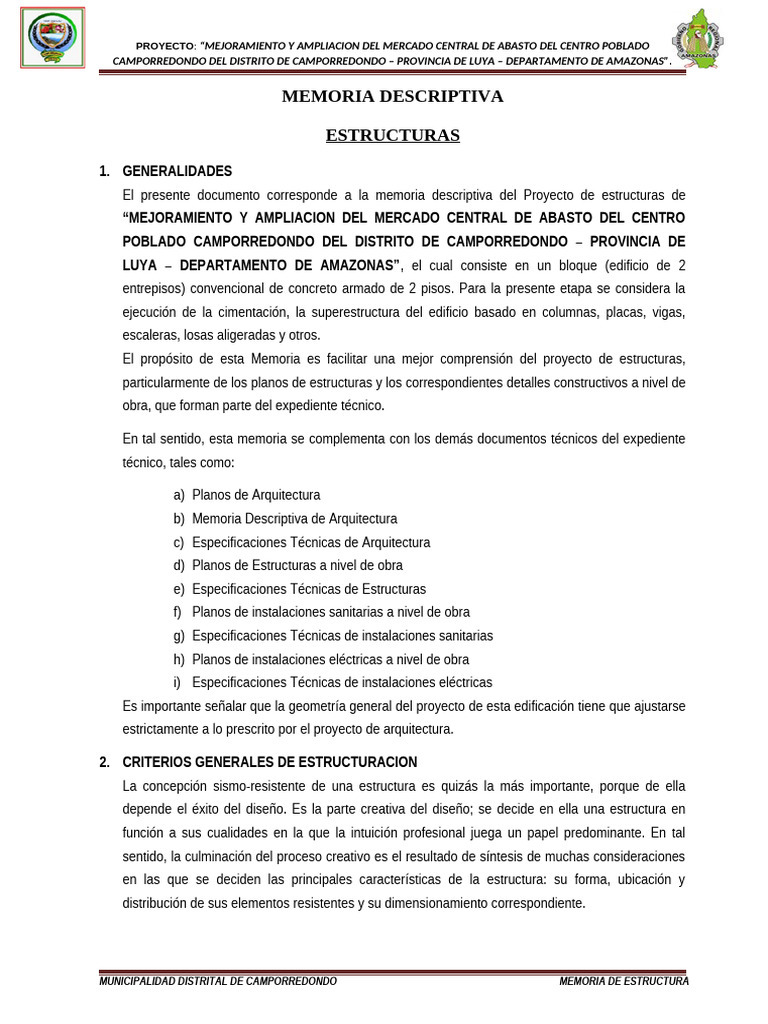 MD Estructuras Chequeado | PDF | Fundación (Ingeniería) | Viga (Estructura)