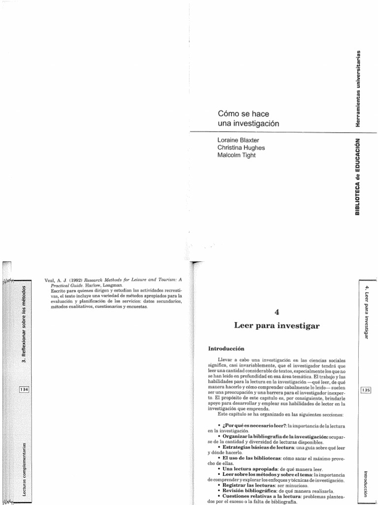 Blaxter - Cap. 4 | PDF | Bases de datos | Bibliotecas